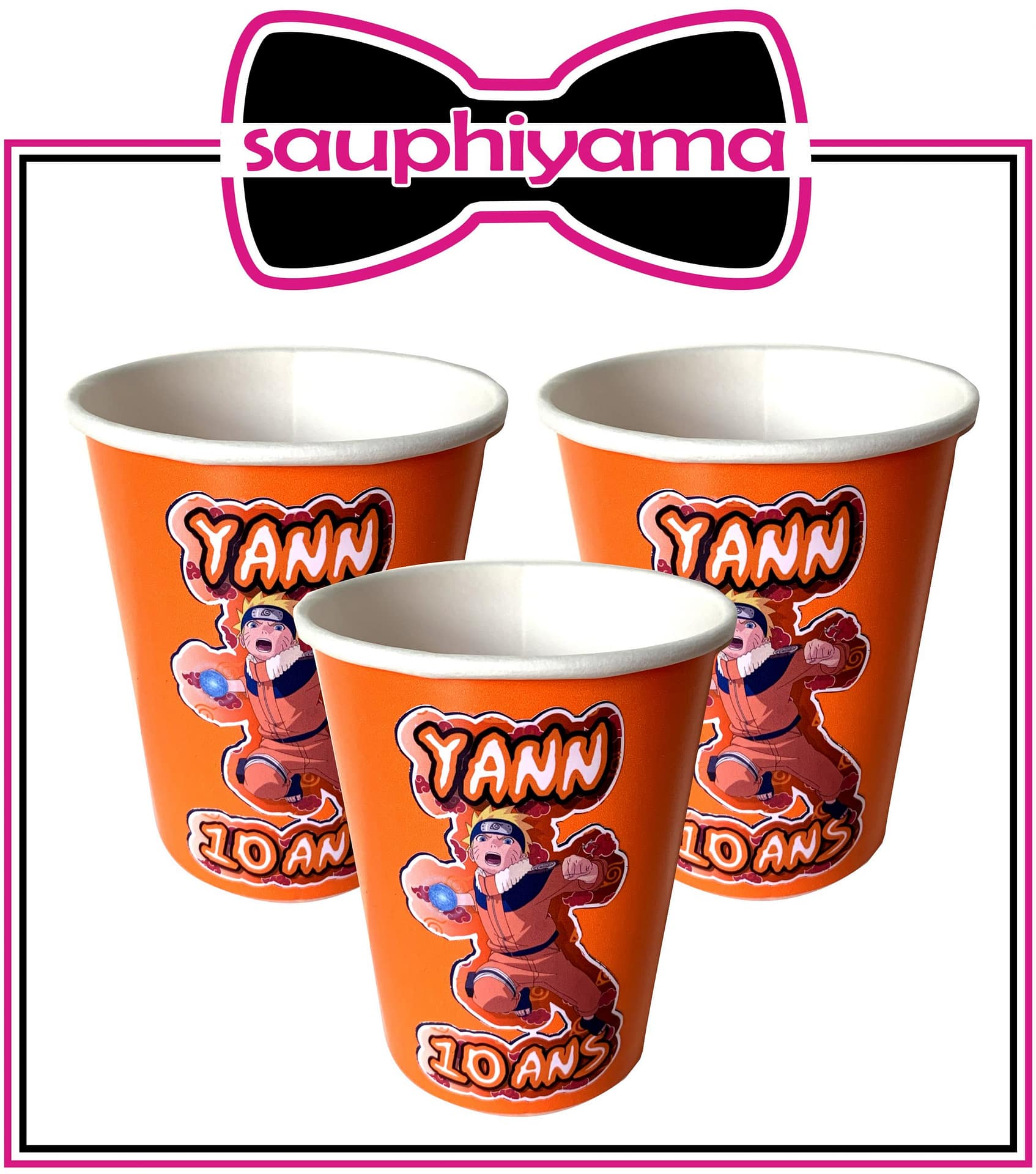 10 Gobelets en carton Naruto à personnaliser - Personnalisez vos ...